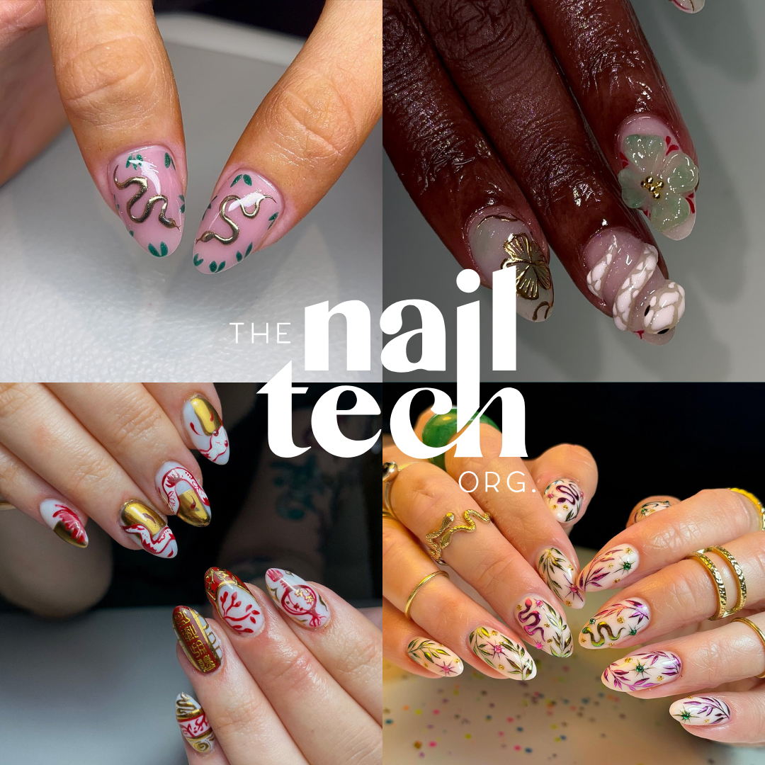 Snake Nail designs for Chinese New Year - The Nail Tech Org